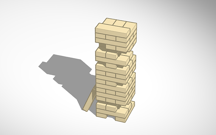 3D design Jenga - Tinkercad