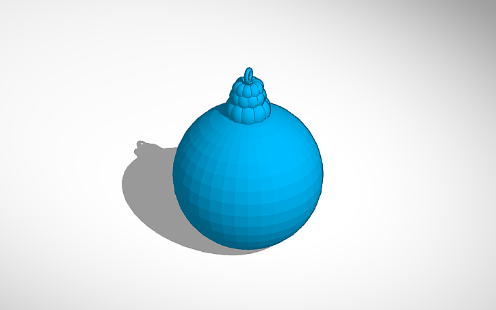 3D design christmas ball - Tinkercad