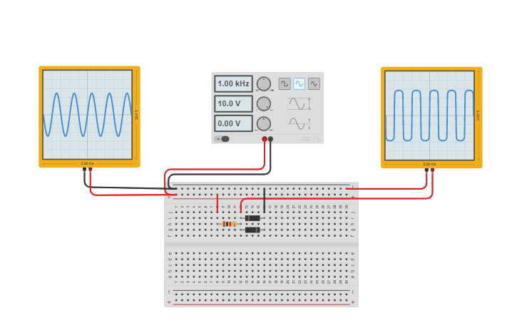 Circuit design Desired Signal 3 - Tinkercad