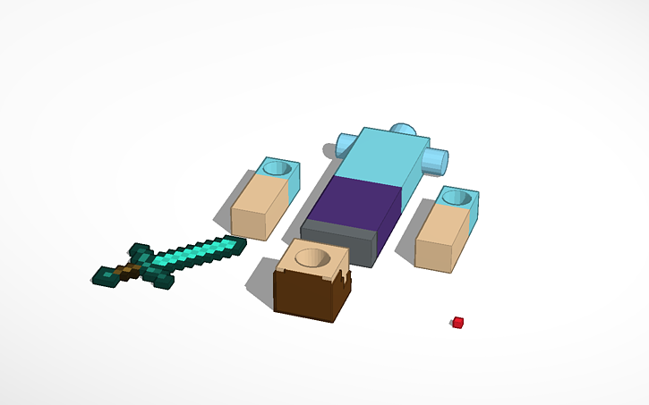 3D design Copy of Minecraft Character - Tinkercad