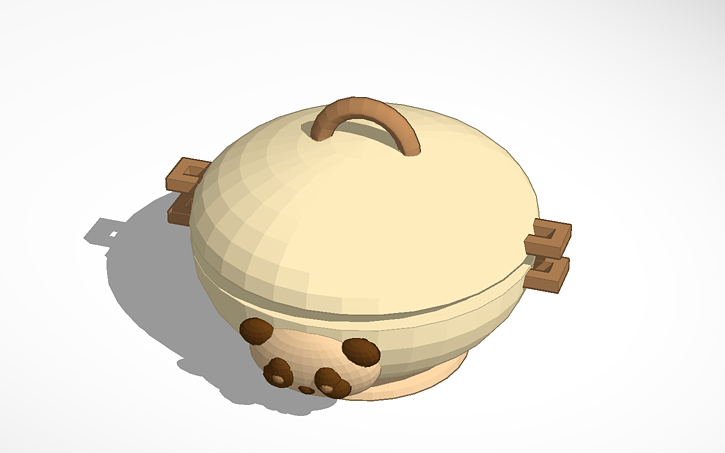 3D design Panda Jar | Tinkercad