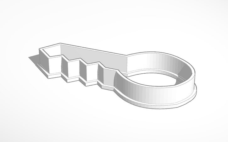 3D design Modern Key Cookie Cutter | Tinkercad