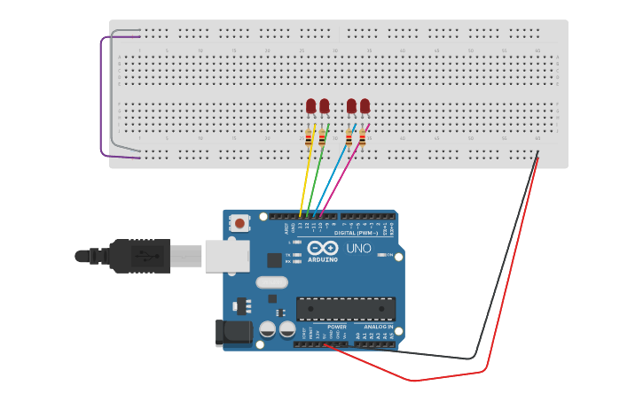 Circuit design Arduino Problem - Tinkercad