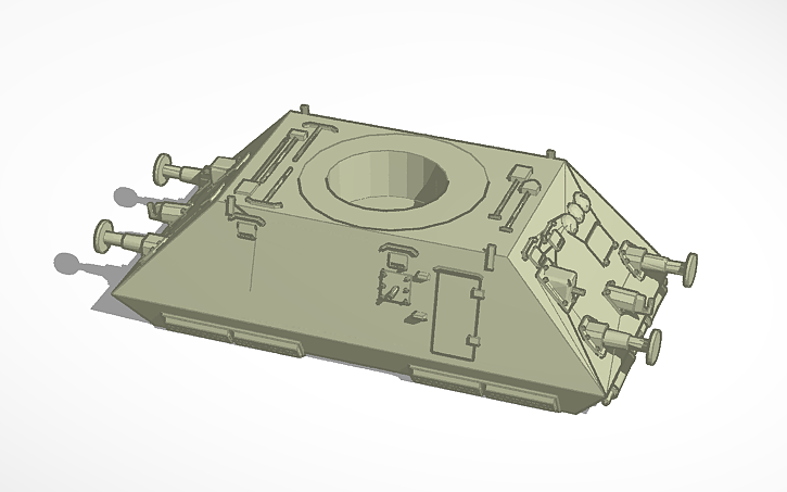 3D design German WWII railcar with turnlet | Tinkercad