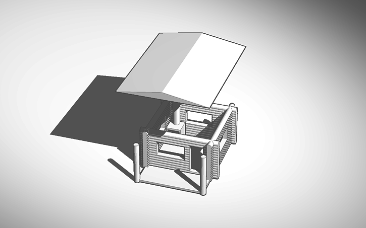 3D design Hut - Tinkercad
