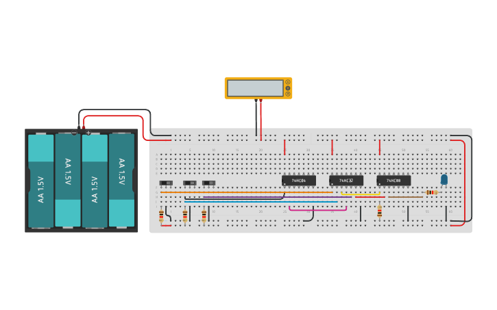 Circuit design P3_BOLLEAN_EXPRESSION - Tinkercad