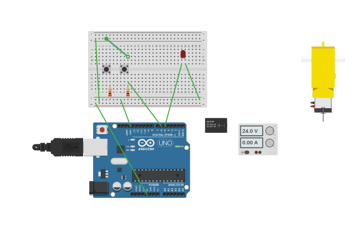 Circuit design Moteur - Arduino - Eleve - Tinkercad