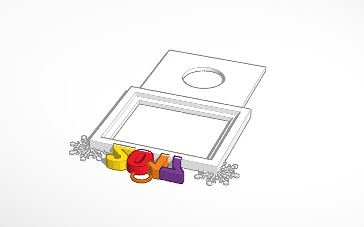 3D design 2016 Picture Ornament - Tinkercad