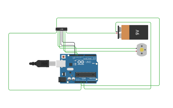 Circuit design DC MOTOR CIRCUIT - Tinkercad