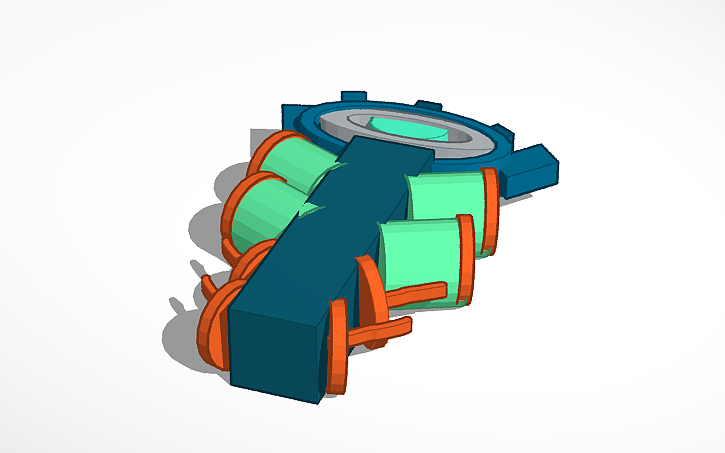 3D design totk energy cell 4 batteries - Tinkercad