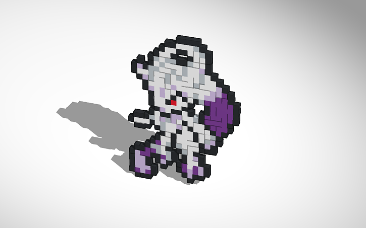 3D design Mewtwo Mega Evolved Omega Ruby - Tinkercad