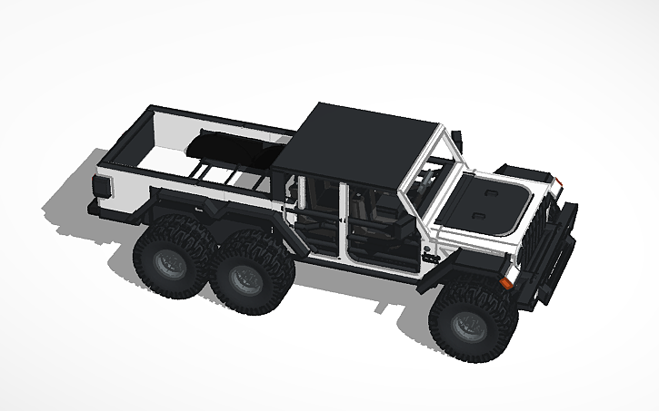 3D design 6x6 JEEP Wrangler | Tinkercad