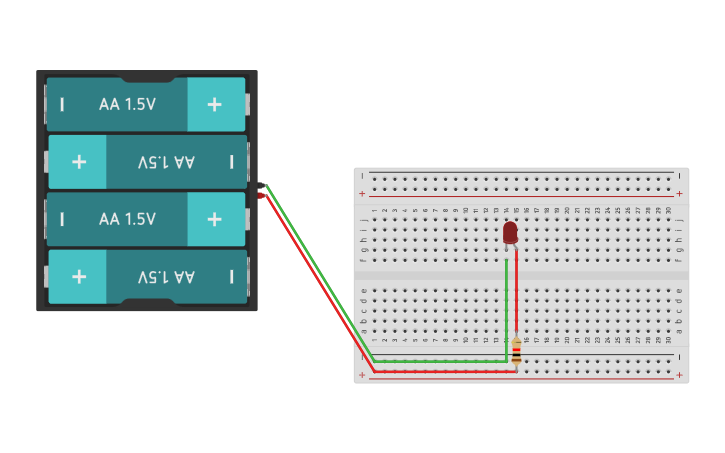 Circuit design Led circuit | Tinkercad