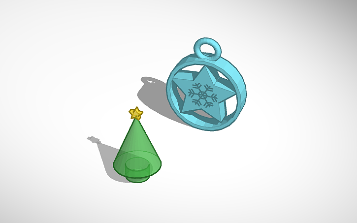 3D design Christmas Decorations - Tinkercad