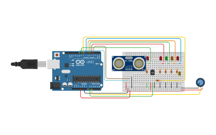 Circuit Design Sensores Tinkercad