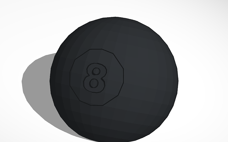 3D design 8 Ball - Tinkercad