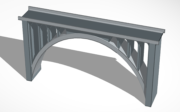 3D design Random Bridge - Tinkercad