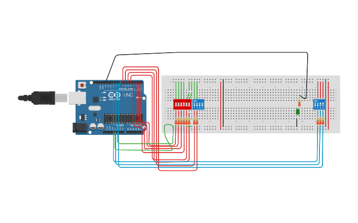 Circuit design Multiplexor 8-1 - Tinkercad