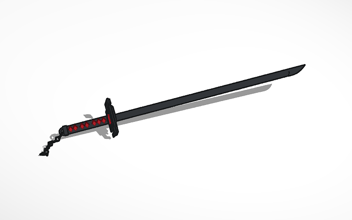3D design ichigos sword - Tinkercad