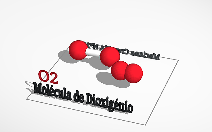 3D design Molécula de Dioxigénio | Tinkercad