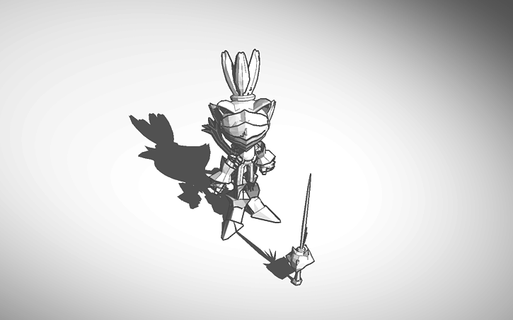 3D design Sir Percival figuring and Sword - Tinkercad