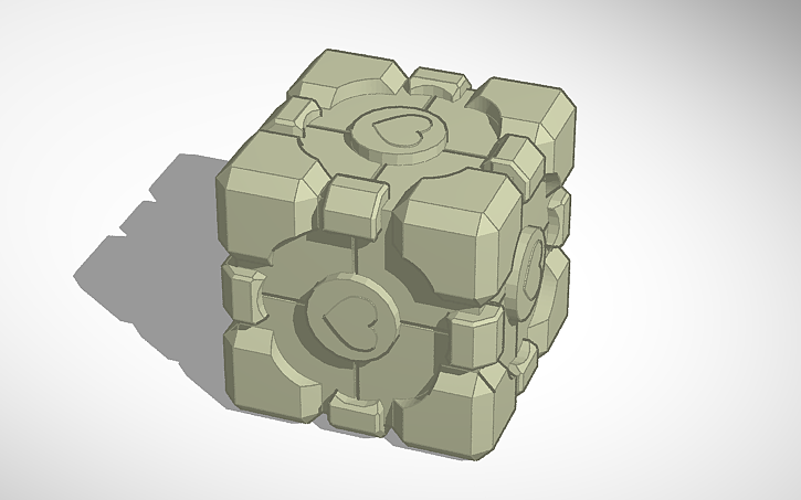 3D design Companion Cube - Tinkercad
