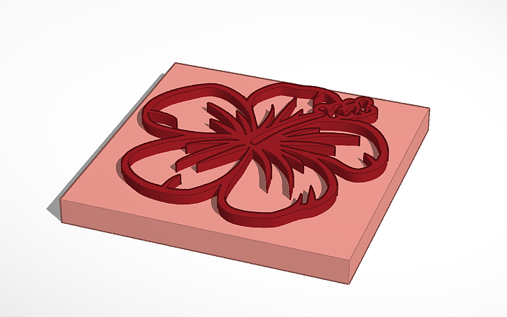 3D design flower 2 - Tinkercad