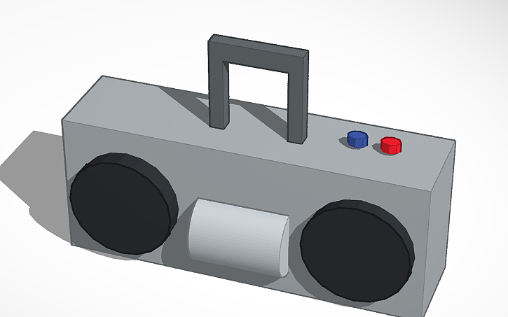 3D design Radio de música - Tinkercad