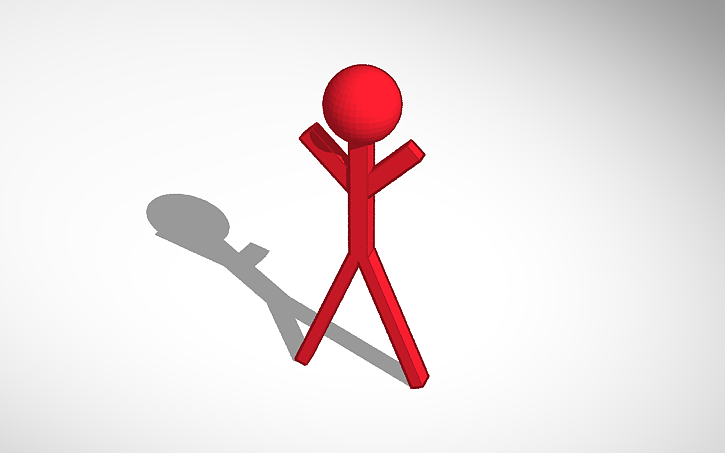 3D design Stick man - Tinkercad