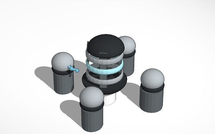 3D design Nuclear reactor - Tinkercad