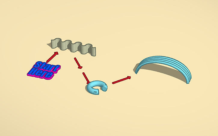 3D design round roof corrugated tutorial - Tinkercad