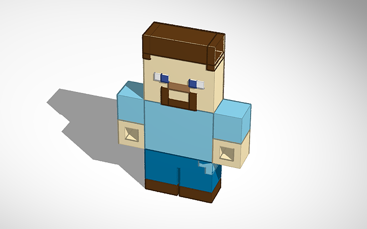 3D design Minecraft Character - Tinkercad