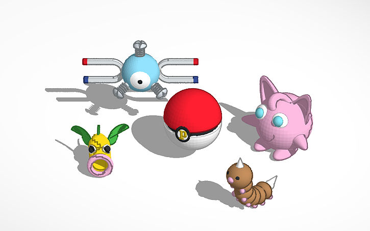 3D design Покемоны - Tinkercad