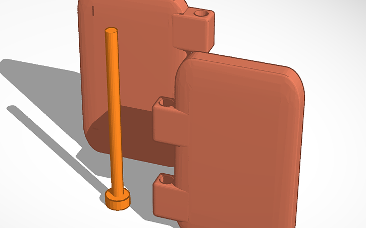 3D design hinge - Tinkercad