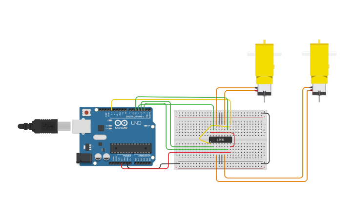 Circuit design Controlling Motors by text coding by Aveeraj Sharma ...
