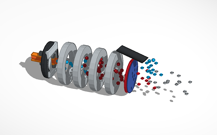 3D design Ion Propulsion Engine Thruster - Tinkercad