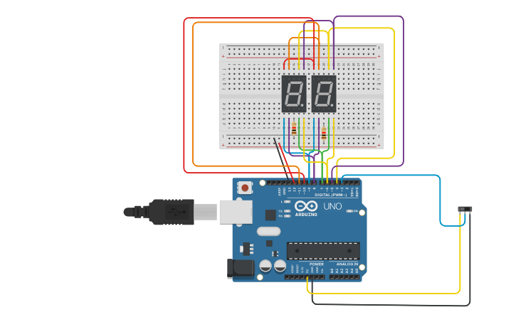 Circuit design 18BLC1033 LAB 4 TASK 2 | Tinkercad Circuit design 18BLC1033 LAB 4 TASK 2 | Tinkercad