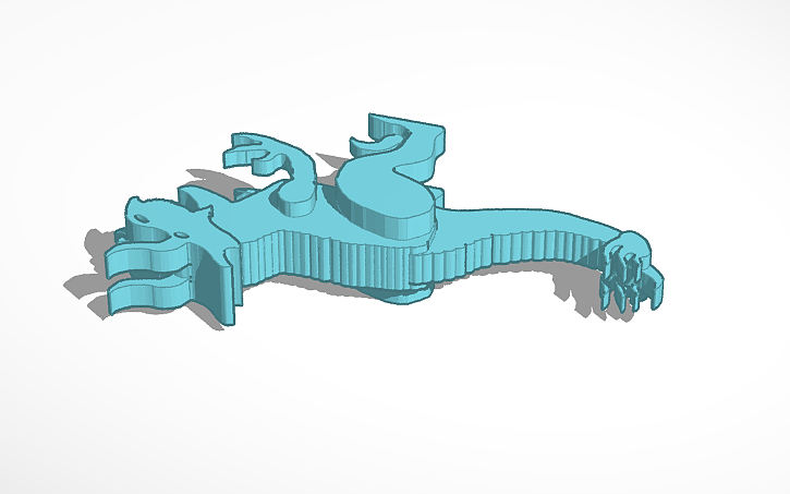 3D design Ultimasaurus hard plastic - Tinkercad