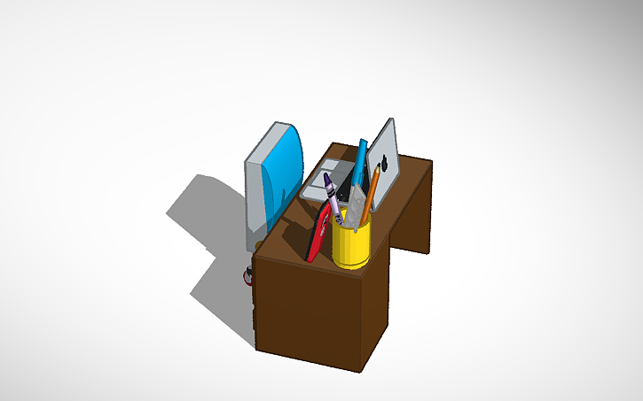 3D design Office Work Desk | Tinkercad