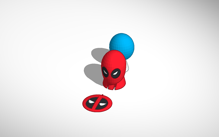 3d Design Deadpool Mask Bk Tinkercad