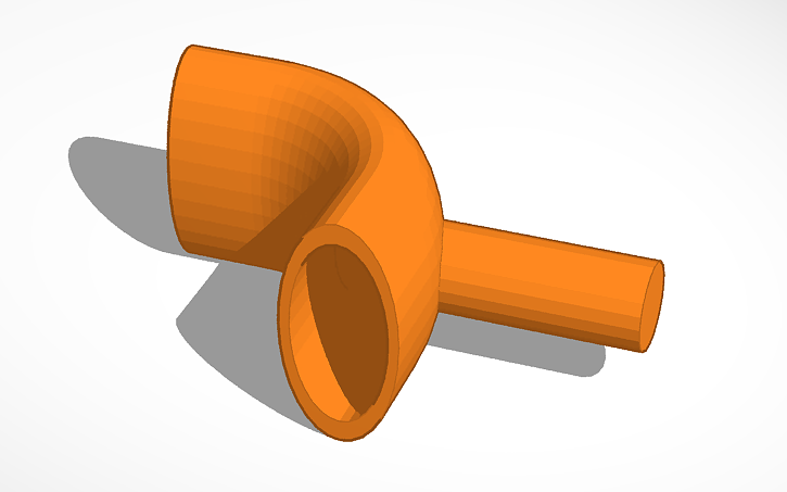 3D design curved tube 2.0 - Tinkercad