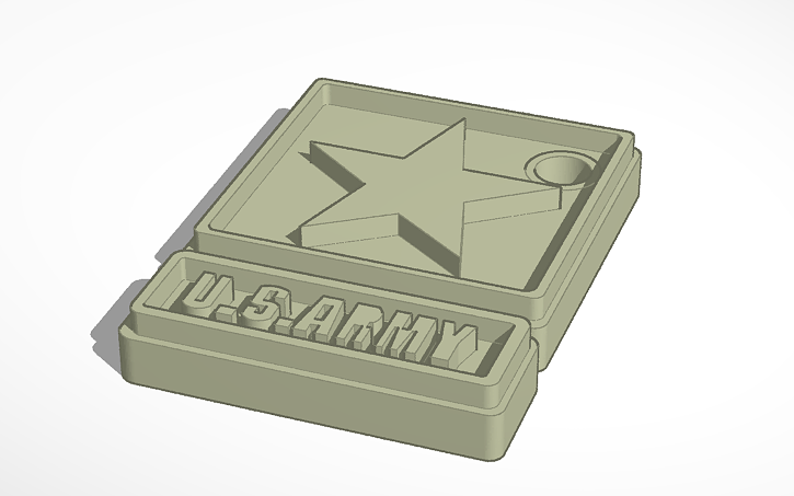 3D design U.S. Army Logo - Tinkercad