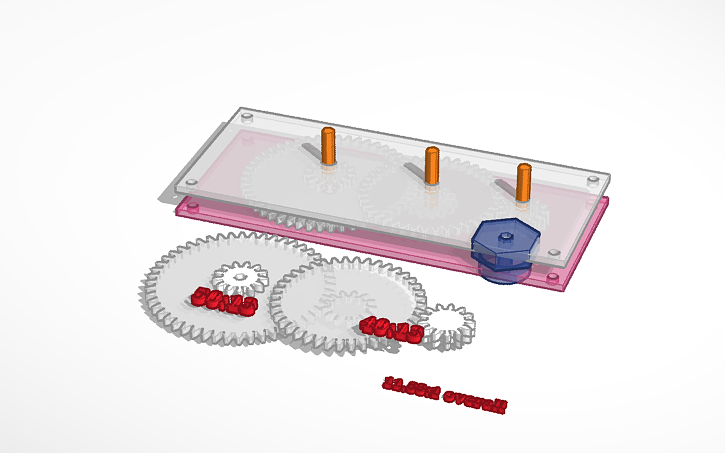 3D design Gearbox Assembly - Tinkercad