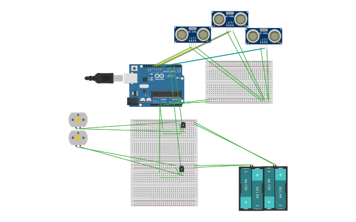 Circuit design #DFRobot2018 ADAS自动智能驾驶系统构想（编程部分） - Tinkercad