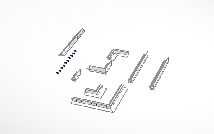 3D design Stairs LED edging strips - Tinkercad