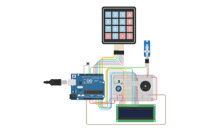 Circuit Design Smartlock Project Tinkercad