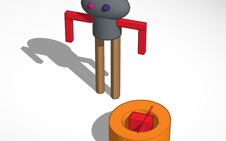 3D design Laundry Robot | Tinkercad