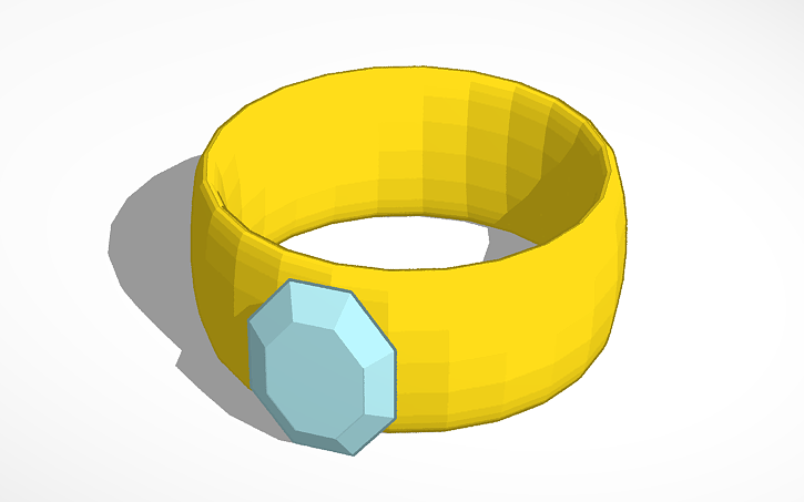 3D design diamond ring | Tinkercad