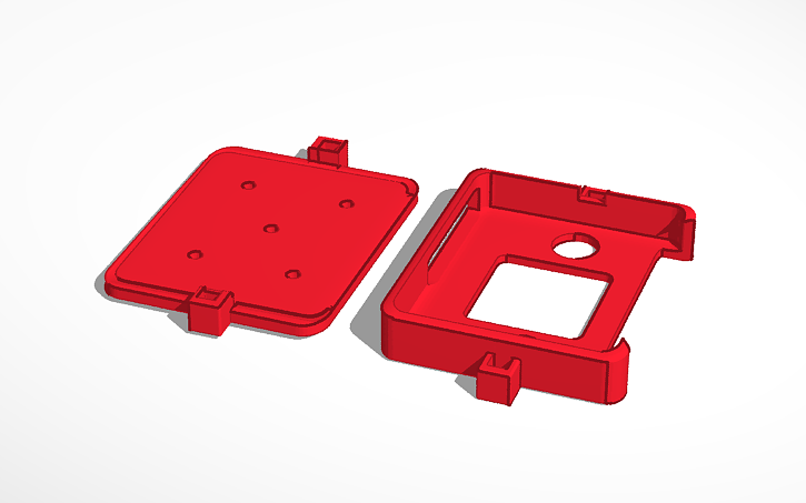 3D design Microbit Wareable case - Tinkercad