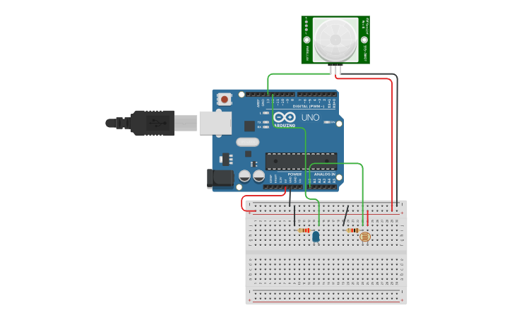 Circuit design Alice Smart-Home - Tinkercad